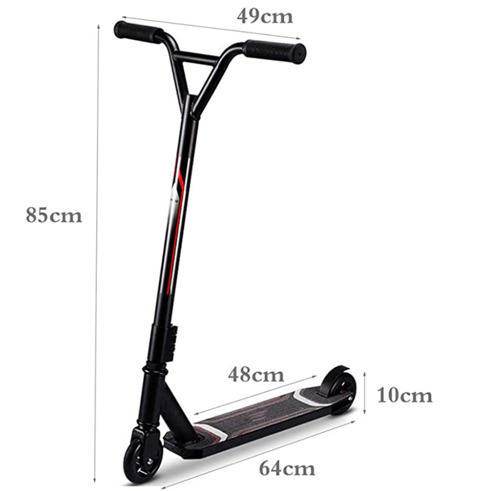 ZXCVB Pro Stunt Scooters,Freestyle Stunt Scooters,Kick Scooters,Both Beginners and Professional Players Can Use It Safely,Easily Complete The Bar and Jump,Red-Scooter