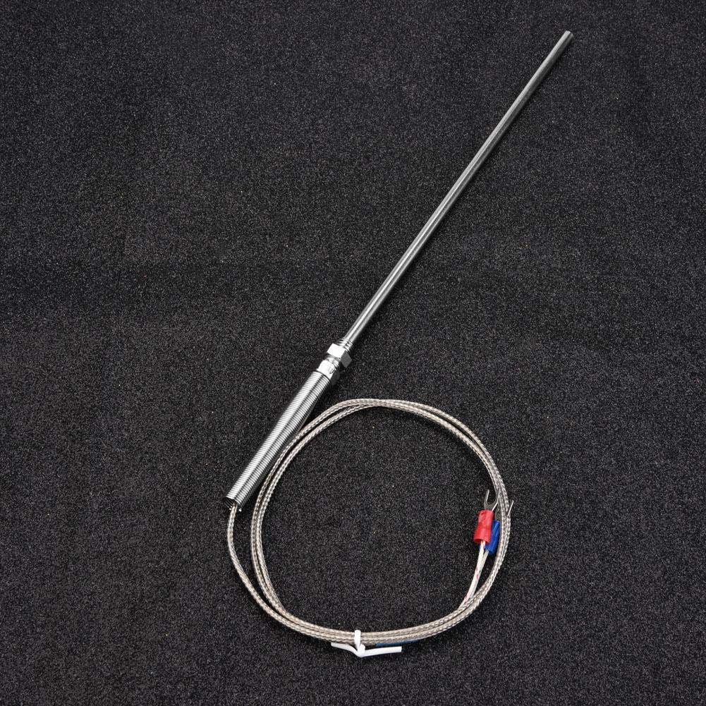 Type K Thermocouple, M8 Thread 200mm Type K Thermocouple Probe Temperature Sensor Wire 0-400℃(1M) Thermocouple Thermometer and Probe