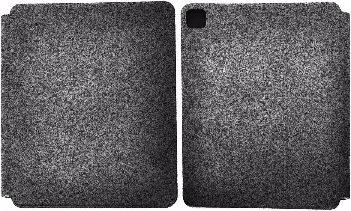 TYXDKJ Alcantara Case for iPad,Double-sided Handmade, Compatible with 11 inch iPad Pro 1/2/3 and 10.9 iPad Air,Equipped with Wireless Keyboard(Black)