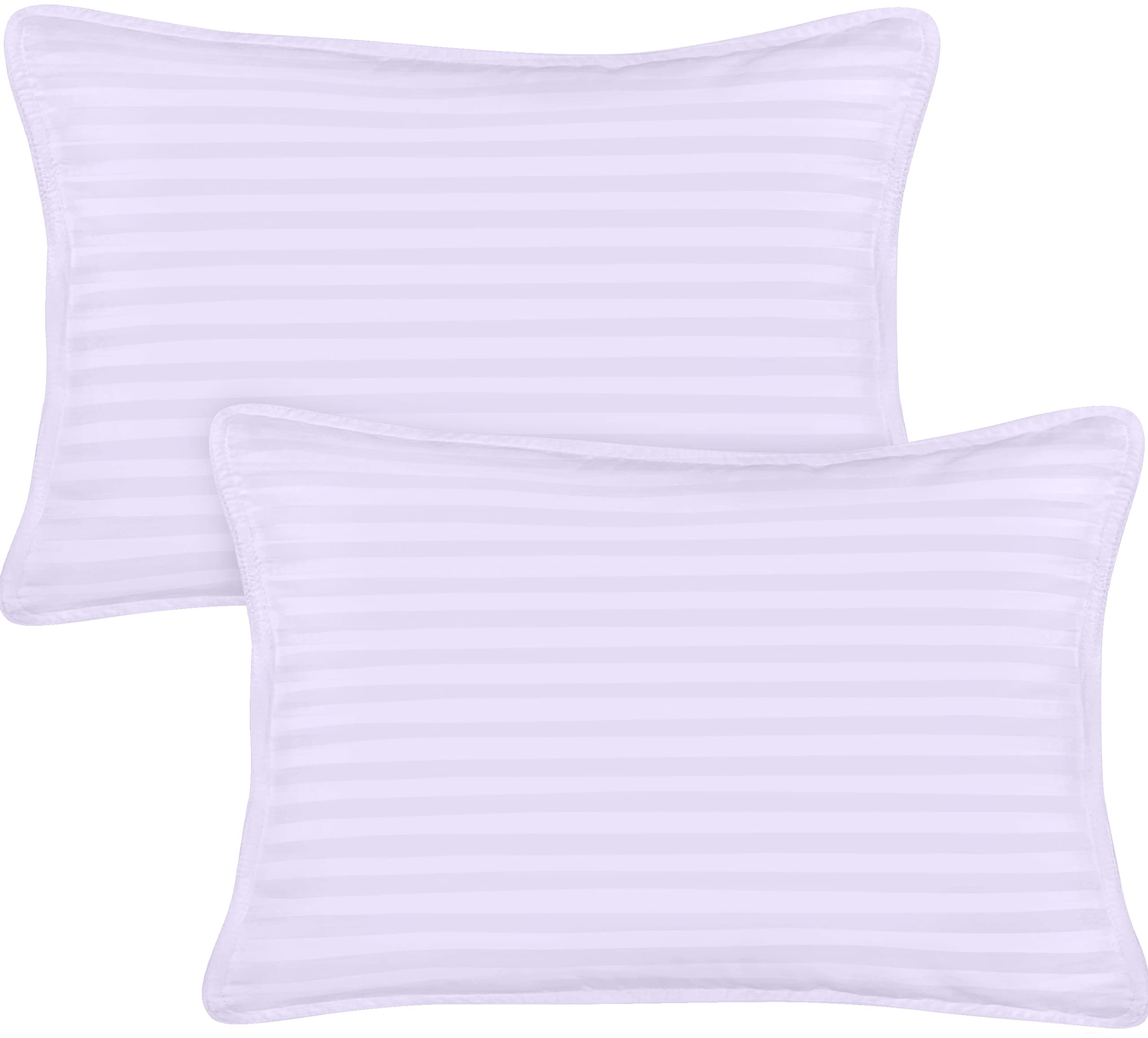 Utopia Bedding Toddler Pillow (Lavender, 2 Pack), 13x18 Pillows for Sleeping, Soft and Breathable Cotton Blend Shell, Small Kids Pillow Perfect for Toddler Bed and Travel (Intended for age 2 and up)