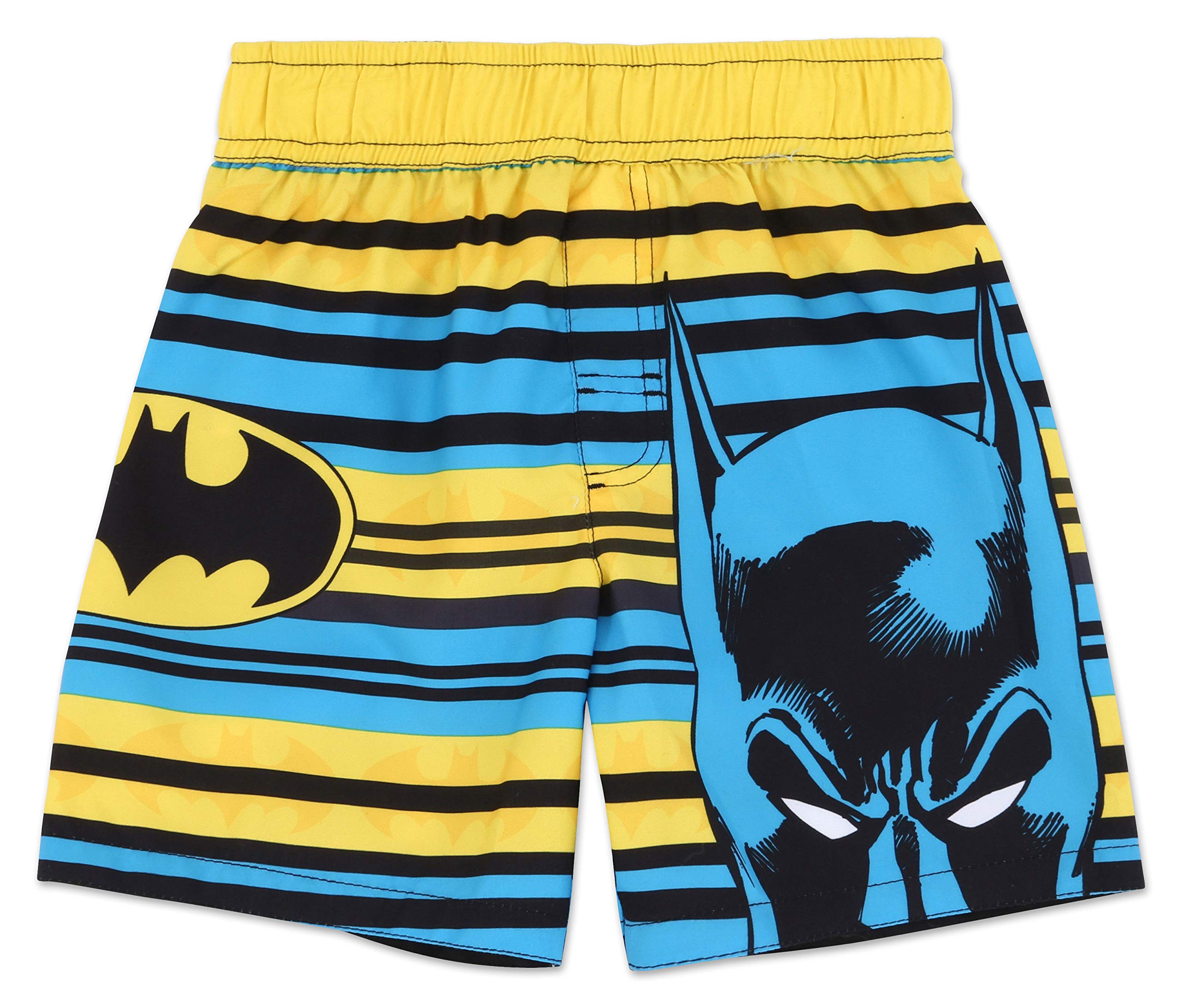 Warner Bros. Justice League Batman Toddler Boys Swim Bathing Suit Yellow/Blue 2T