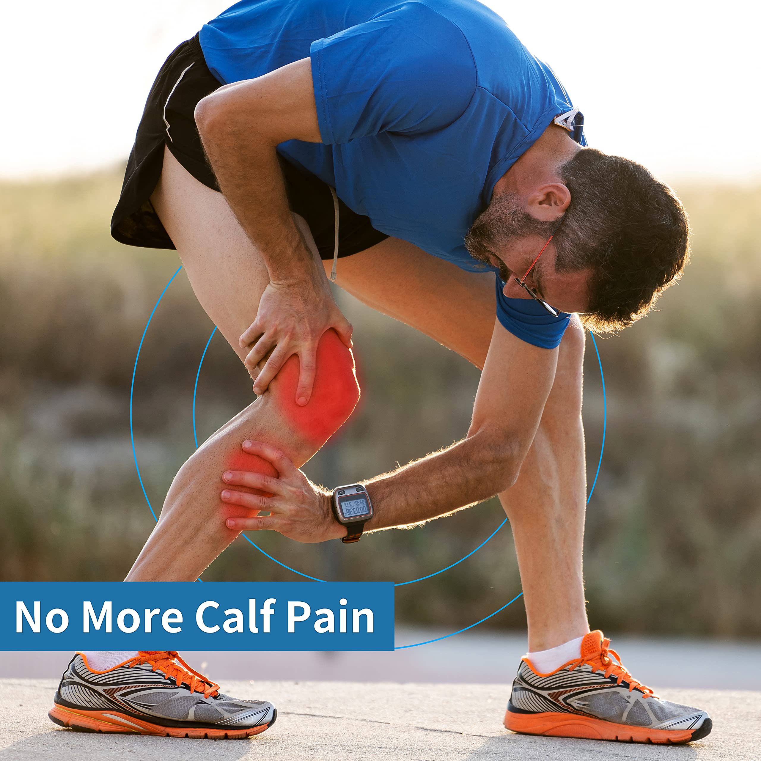 Udaily Calf Compression Sleeves for Men & Women (20-30mmhg) - Calf Support Leg Compression Socks for Shin Splint & Calf Pain Relief