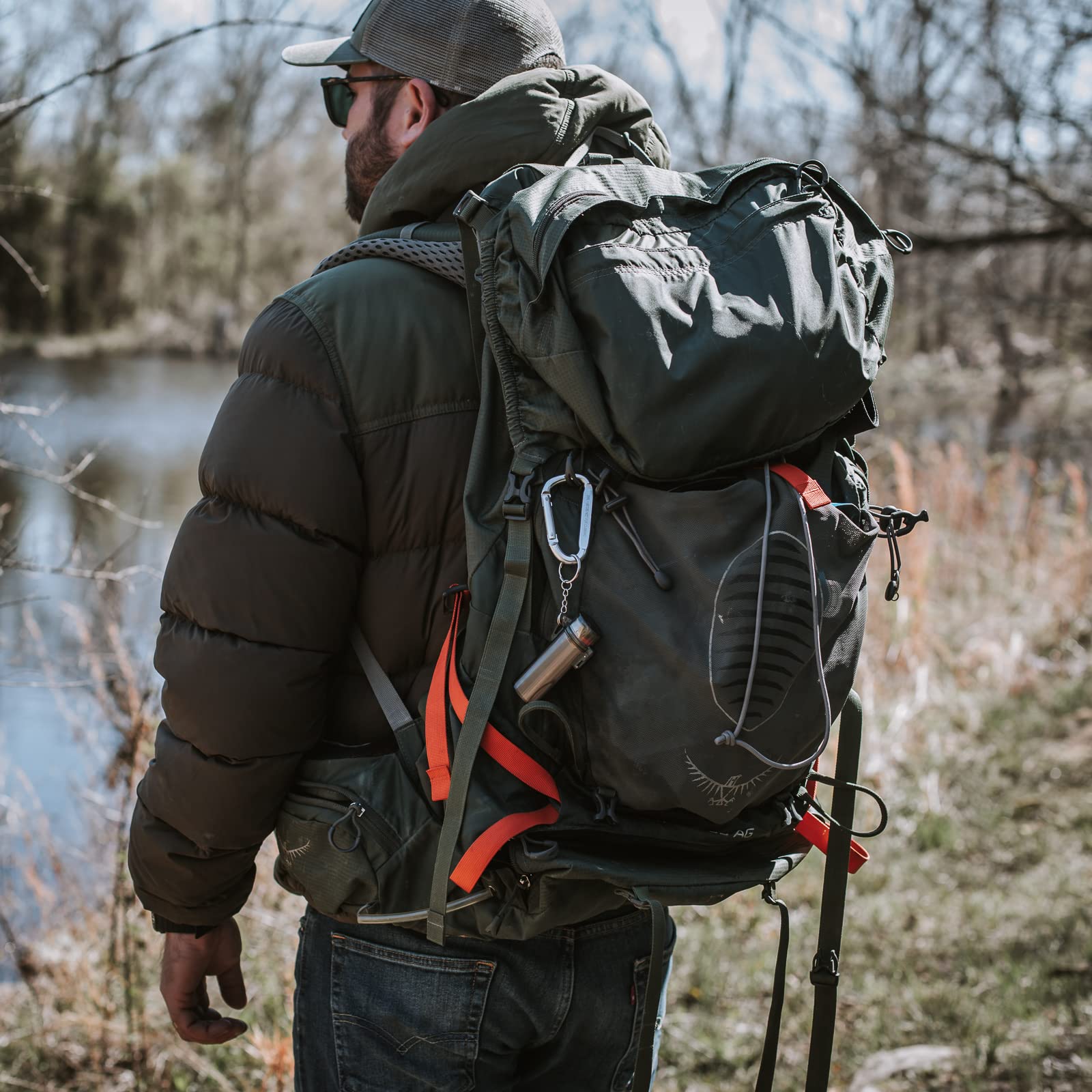 Waterproof Lighter Holder Case with Keychain. Great for Backpacking, Boating and Outdoor Emergency Packs. Keeps Your Lighter Dry in a Survival Situation. Lighter Not Included (Smoke)