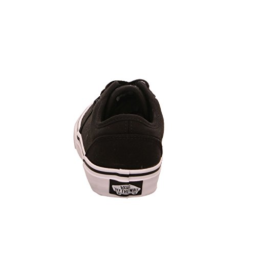 Vans Low-Top Sneakers Atwood Trainers, Canvas/Black/White, 3 US Unisex Big Kid