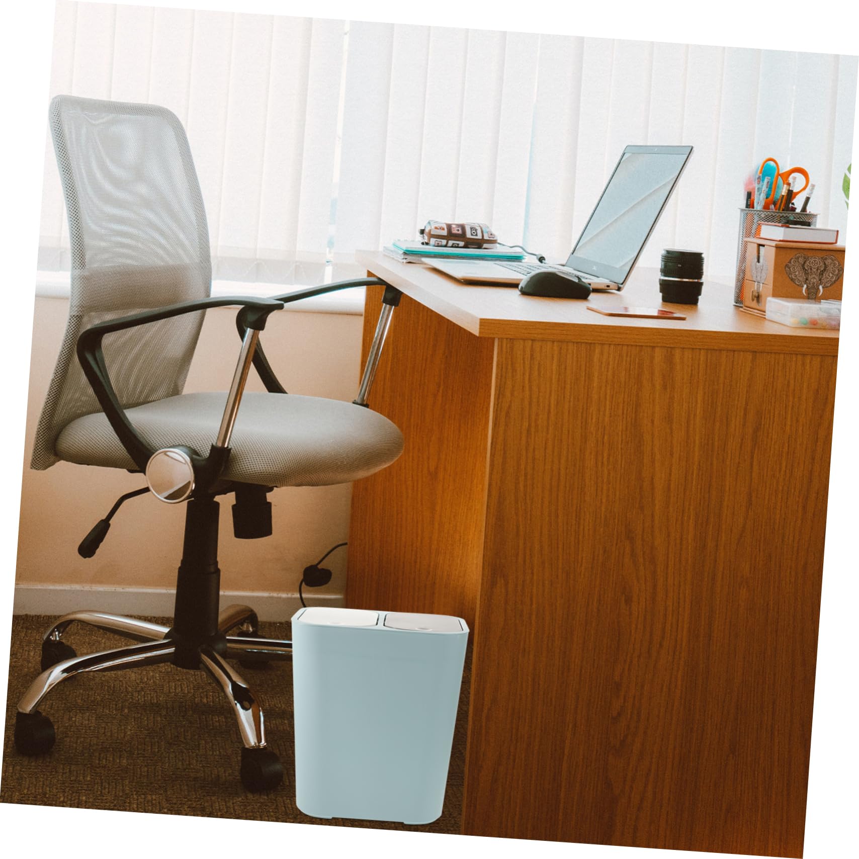WATIIFUFU Sorting Trash can Dual Garbage bin Recycle bin with lid Kitchen Waste Container Rubbish Basket Kitchen Waste bin Garbage Pail Waste Paper Basket Trash Bucket pp Shanghai Household