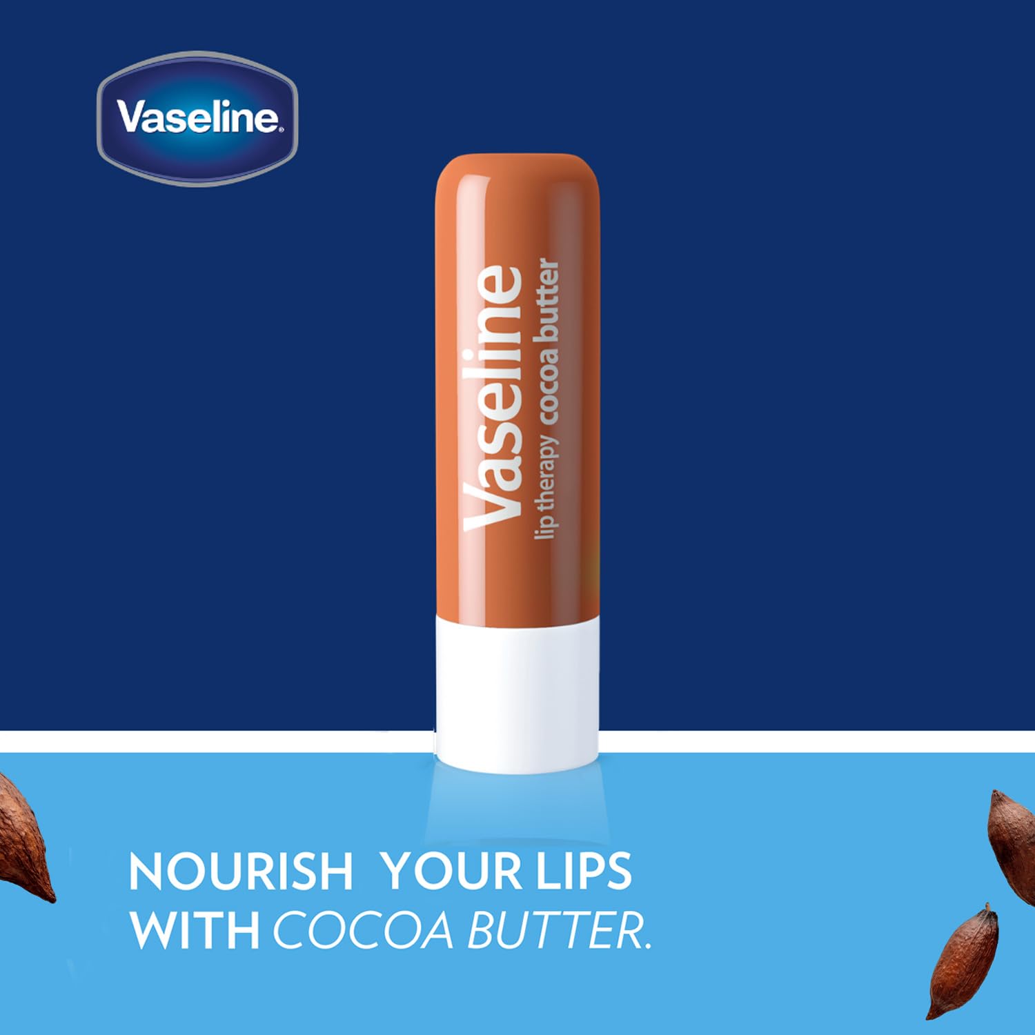 Vaseline Lip Therapy Variety 4-Pack β Rosy Lips + Cocoa Butter Moisturizing Lip Balm with Vitamin E, 0.16 Oz Ea