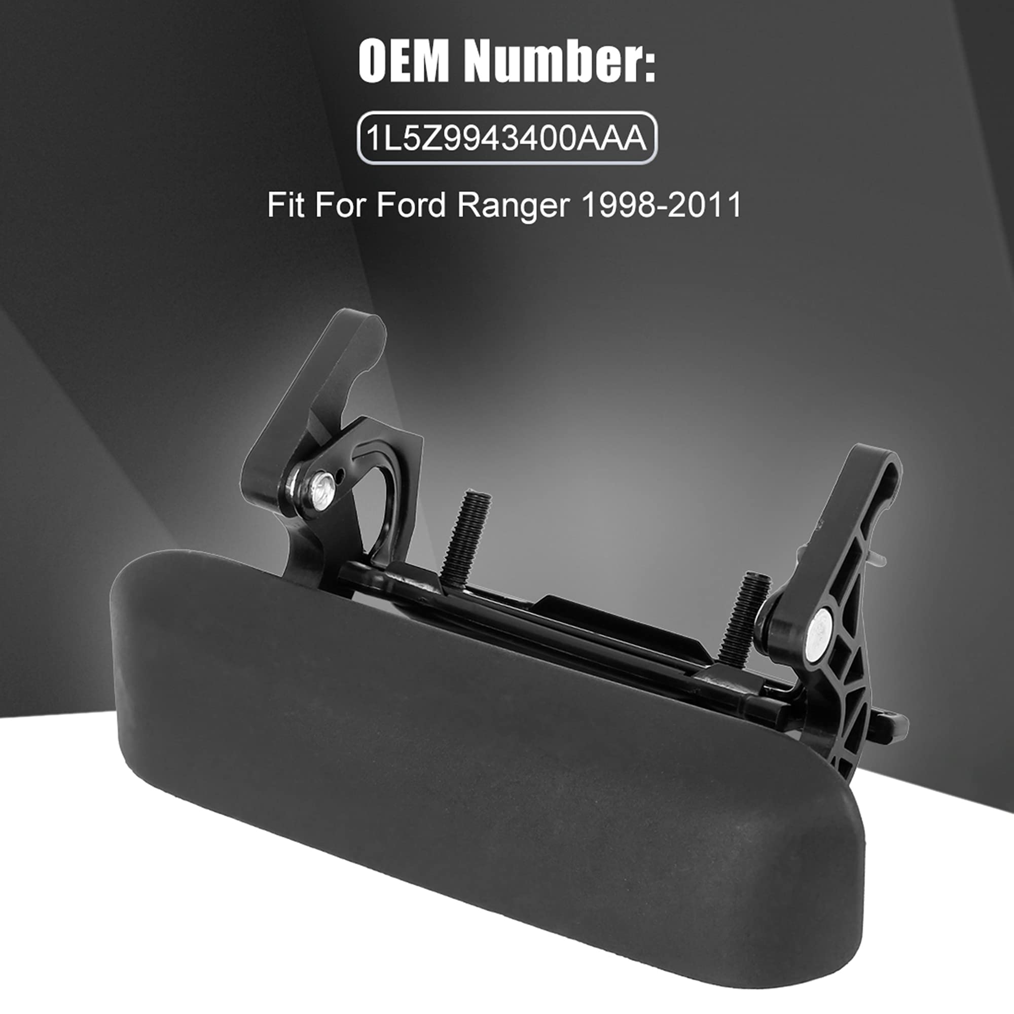 X AUTOHAUX Textured Black Rear Liftgate Tailgate Handle Replacement for Ford for Ranger Pickup for Mazda B2300 B2500 B3000 B4000 1998-2011 Truck 1L5Z9943400AAA FO1915109