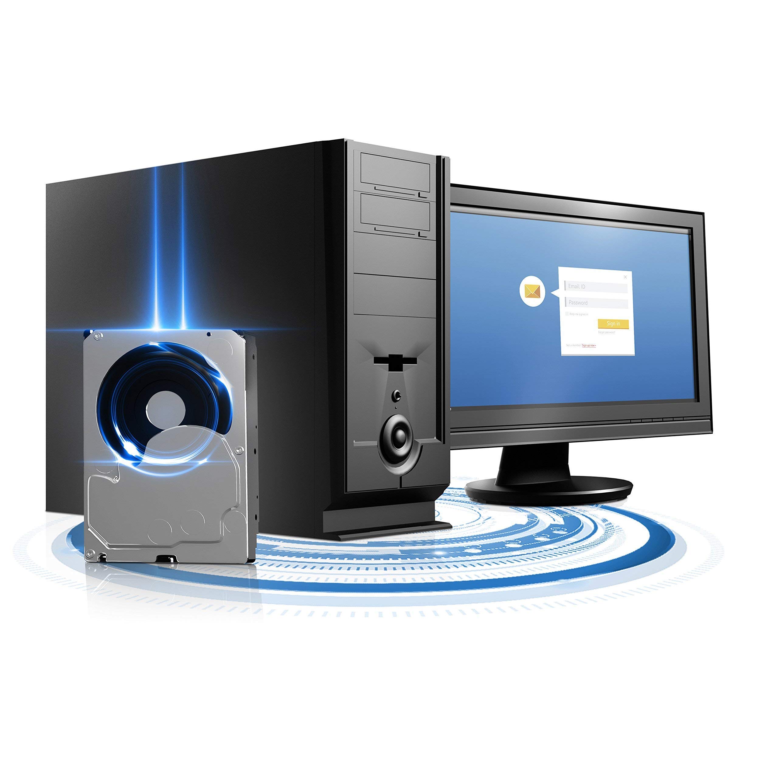 WD Blue 500GB Desktop Hard Disk Drive - 7200 RPM Class SATA 6Gb/s 32MB Cache 3.5 Inch - WD5000AZLX (Renewed)