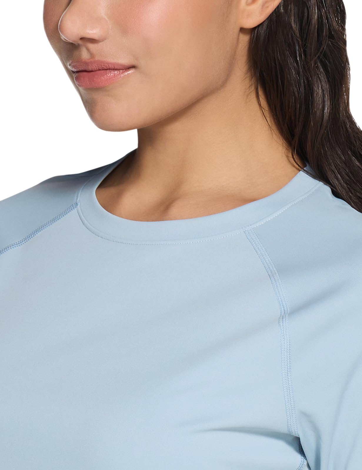 TSLA Women's UPF 50+ Long Sleeve Rash Guard Swim Shirts, UV Protection Sun Shirts, Regular-Fit Quick Dry Water Shirts, Sun Block Long Green, Medium