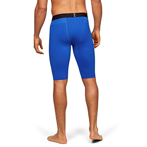 Under Armour Men's UA Rush HeatGear Long Compression Shorts XL Blue