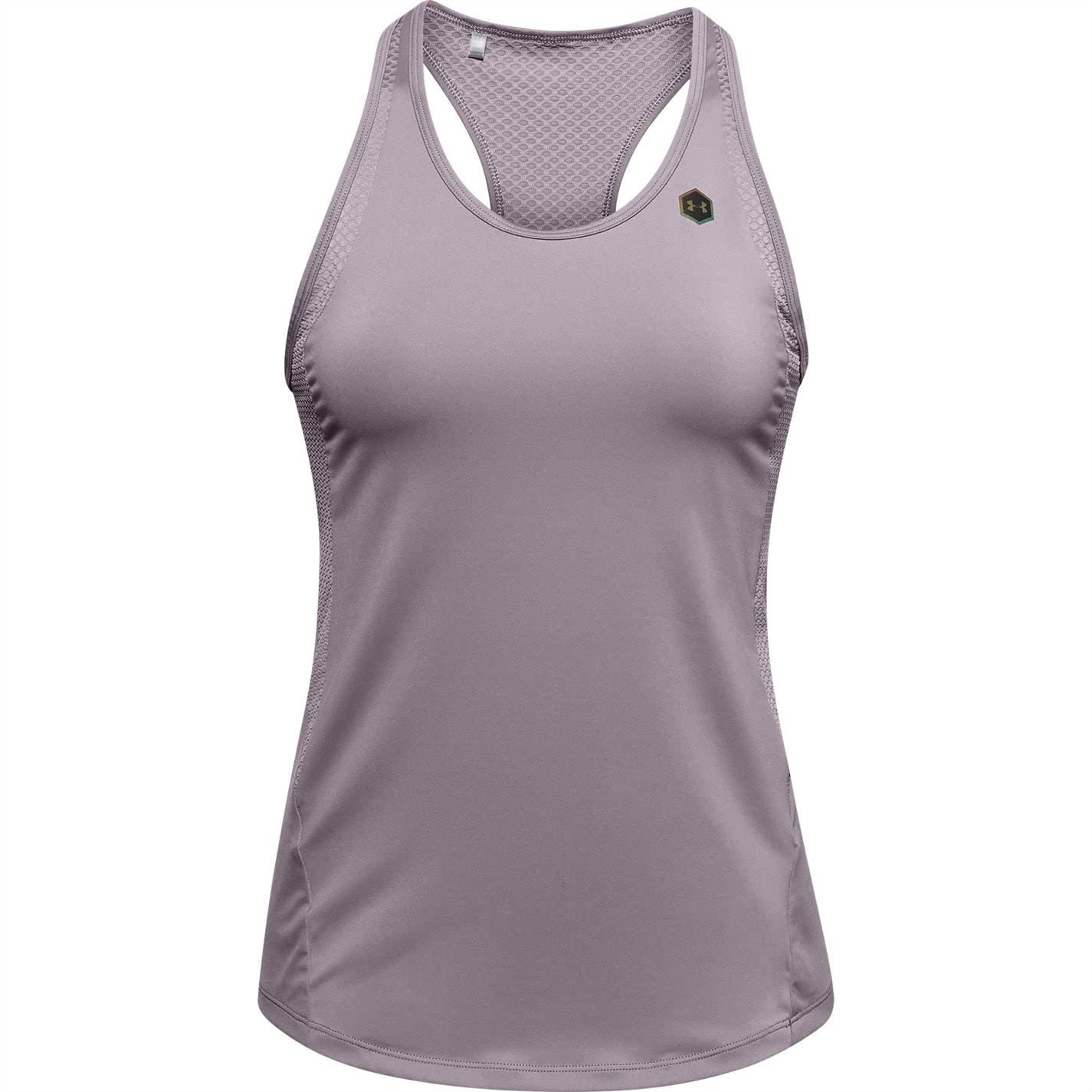 Under Armour Rush Workout Tank Top, Slate Purple (585)/Iridescent, X-Large