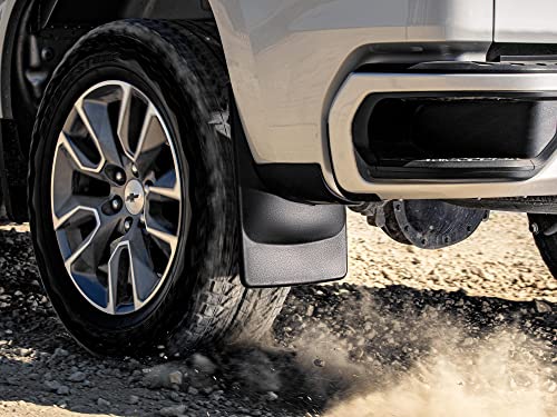 WeatherTech Custom No Drill Splash Guard MudFlaps for Ram Truck 1500, Ram 1500 - Front & Rear Set (110093-120093), Black