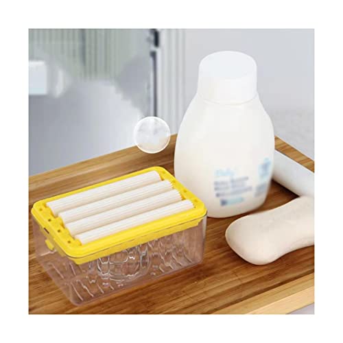ZzzaNa Soap Dish Multifunctional Soap Dish Hands Free Foaming Draining Bar Holder Grid Tray Storage Box Cleaning Tool for Bathroom Accessories Soap (Color : B, Size : China)
