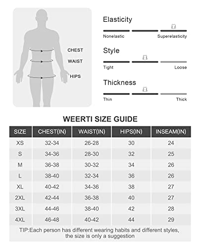 WEERTI Thermal Underwear for Men Long Johns Mens with Fleece Lined, Base Layer Men Cold Weather Top Bottom (Black XL)