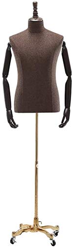 Tailors Dummy Male Mannequin Torso for Clothing Jerseys Display |Dressmakers Manikins with Flexible Arms Dressmakers Dummy