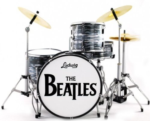 The Beatles Fab Four Miniature Guitar and Drums Set of 4 with Amp by BT MGU