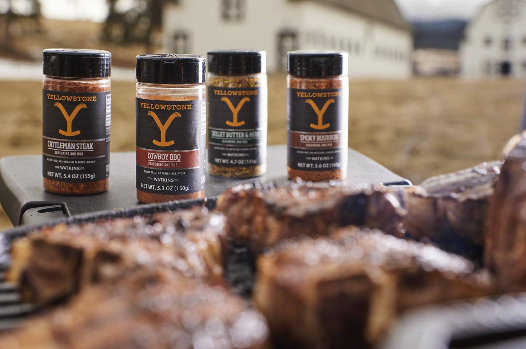 Yellowstone Smoky Bourbon Seasoning and Rub, 5.6oz