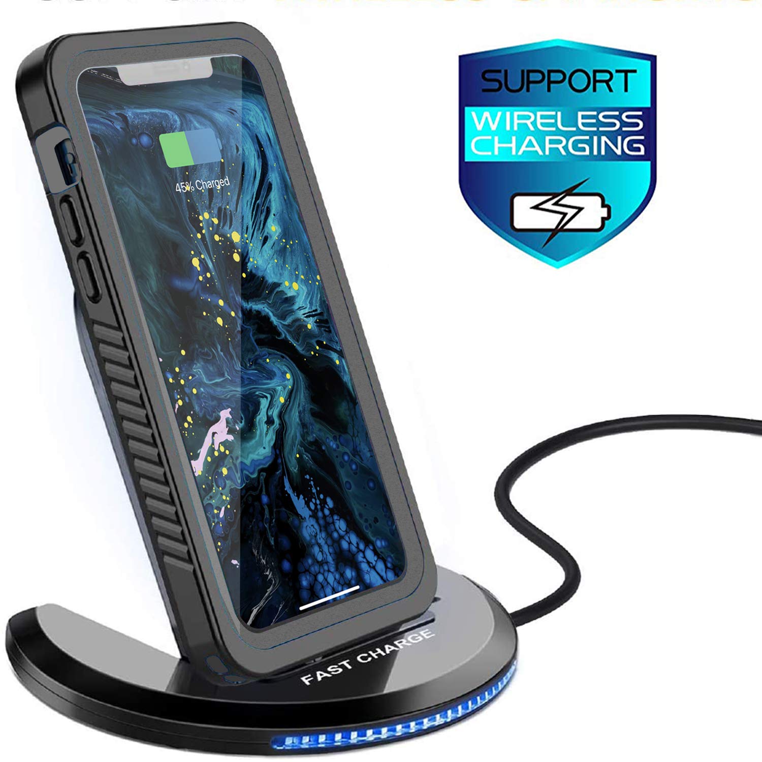 YESHON for iPhone 12 Pro Max Case, iPhone 12 Pro Max Waterproof Case, Built-in Screen Protector Full Sealed Cover, Shockproof IP68 Waterproof Clear Case for iPhone 12 Pro Max 6.7 inch (2020 Released)
