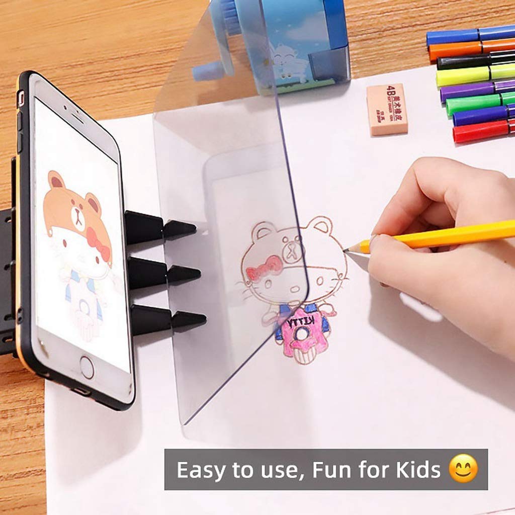 ZERIRA Portable Optical Drawing Board Sketching Tool Acrylic Drawing Sketching Tool Zero-Based Wizard for Beginners and Kids