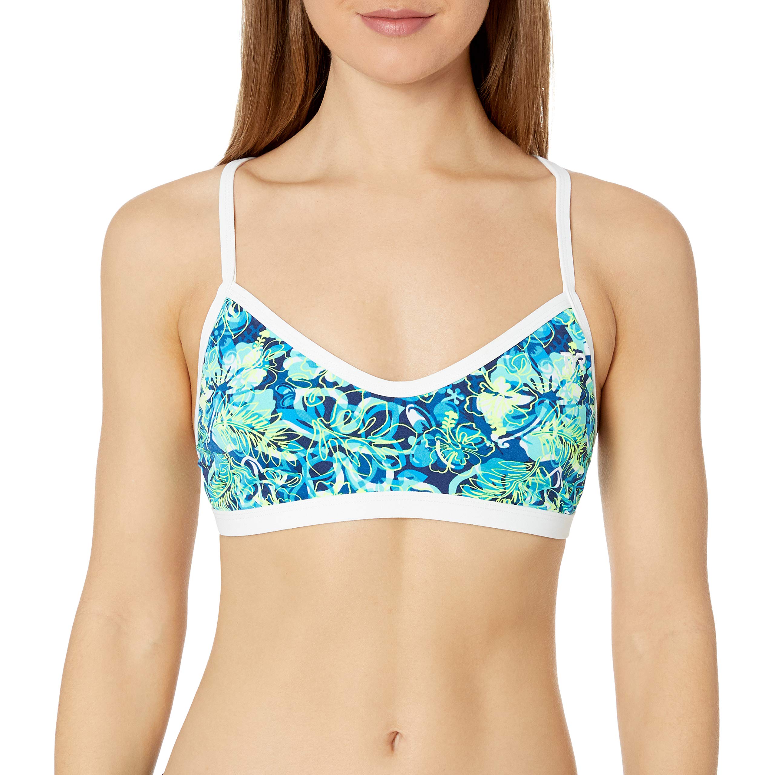 TYR Malibu Ccut Tbk Top, Turquoise, L