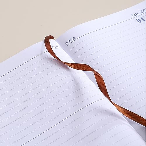 Yirepny Durable Faux Leather Planner 2024 Monthly Premium Paper Agenda Book with Leak-Proof Calendar Cover Eco-Friendly Thick for Smooth Writing A5 Size Tabs Black A5