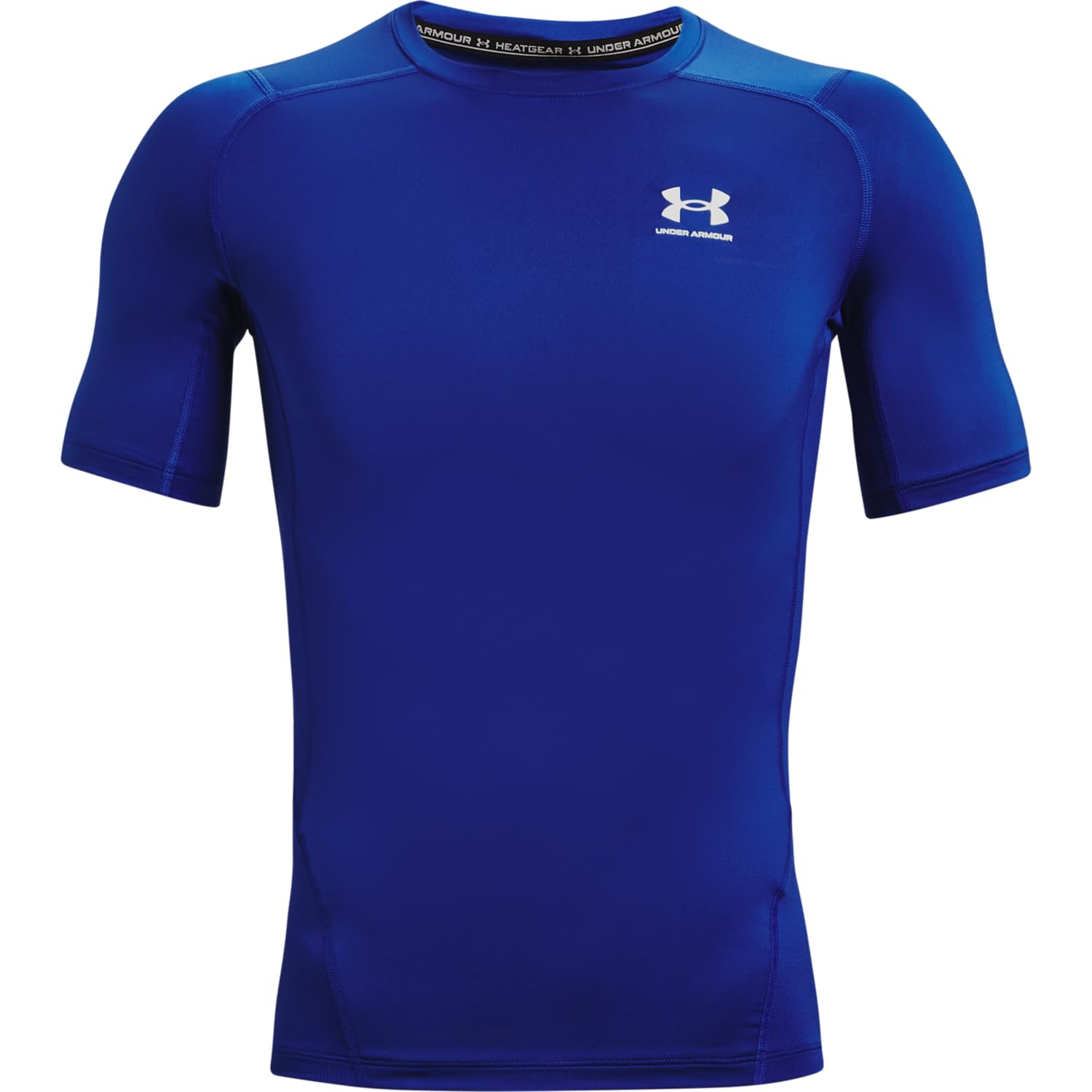Under Armour Men's Armour HeatGear Compression Short-Sleeve T-Shirt , Royal Blue (400)/White, Medium
