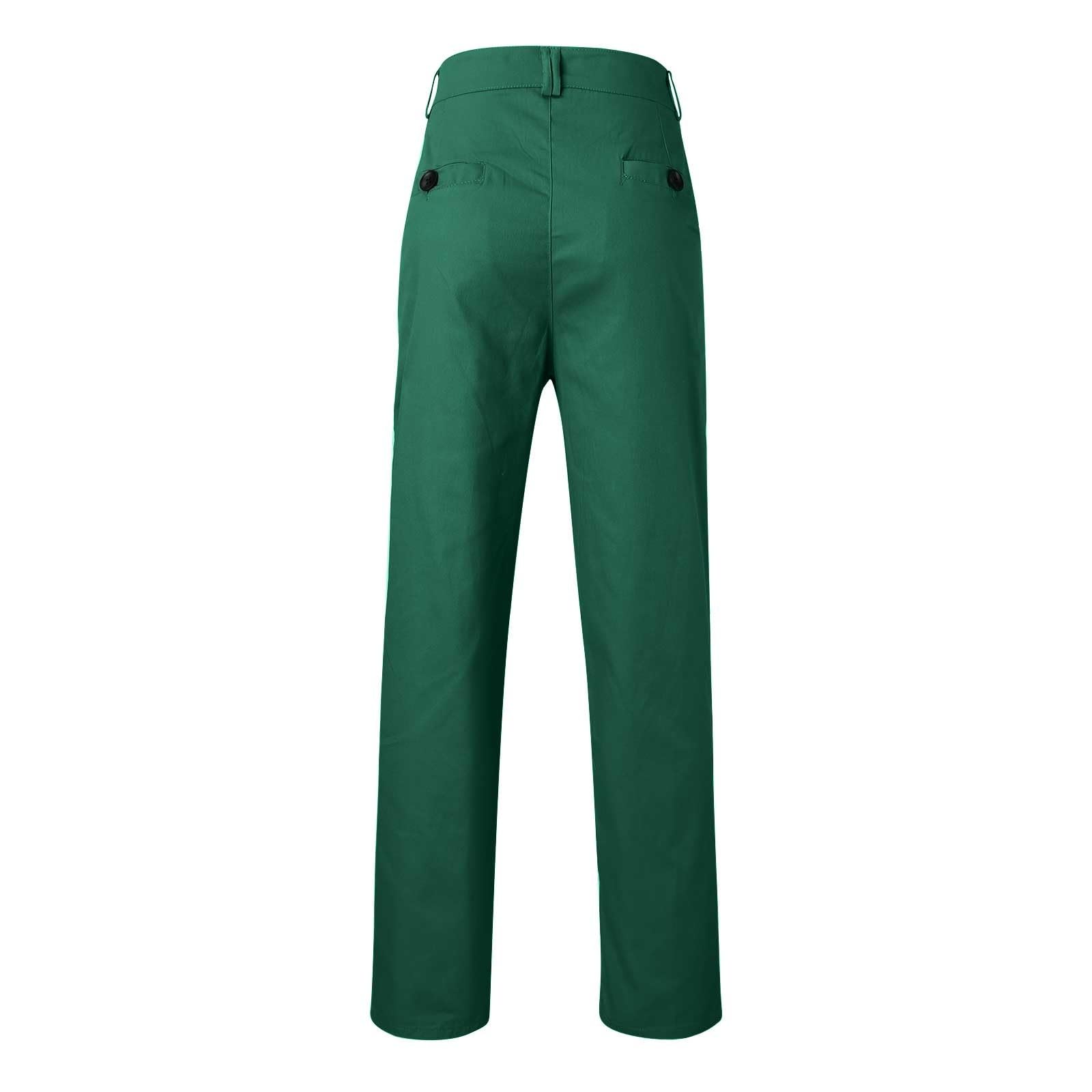 Tech Pants Men Mens Pants Casual Relaxed Fit, Mens Lightweight Hiking Pants Solid Joggers for Running Workout Casual Combat Pants Men Green