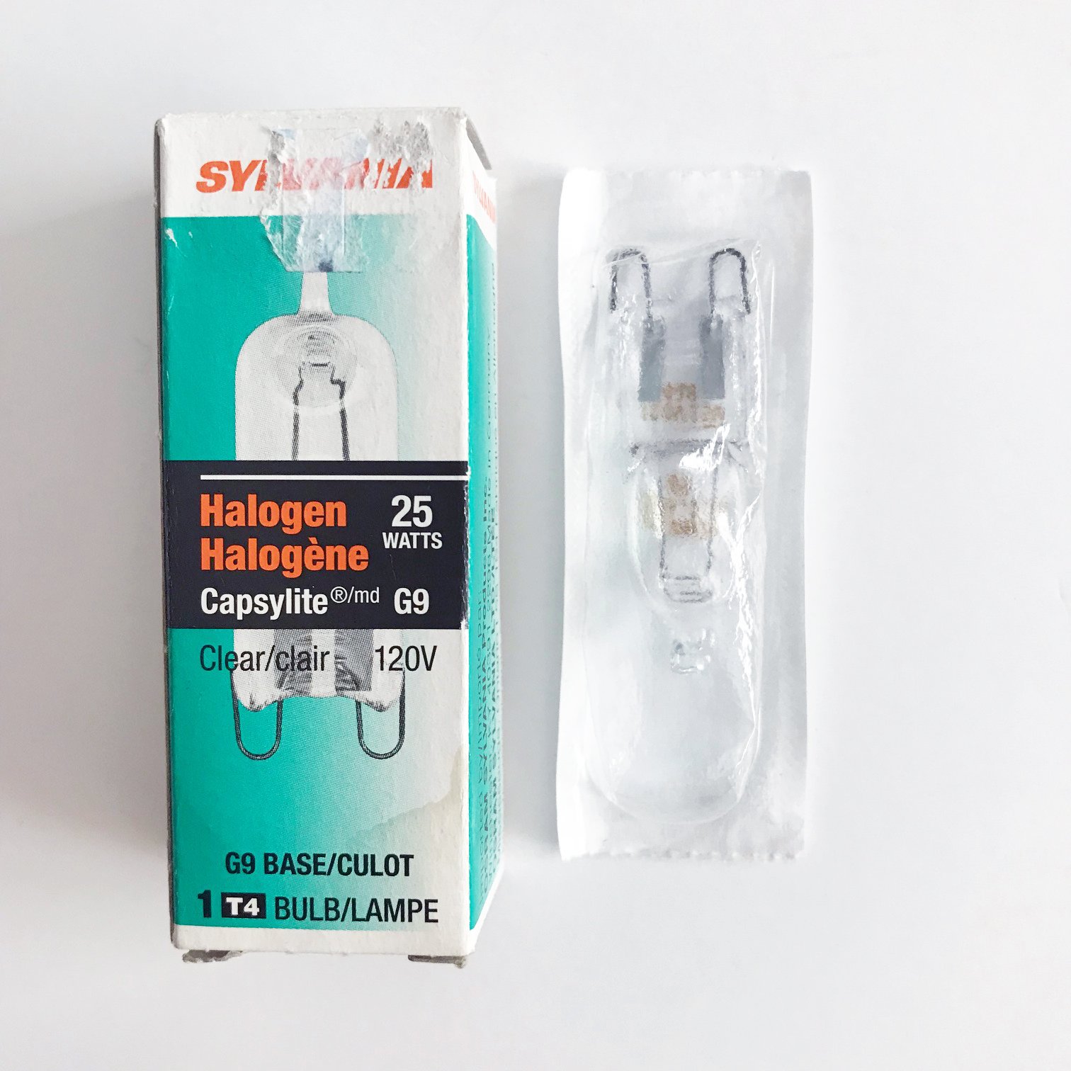 Sylvania 57000 - 25CAPSYLITE/G9/CL 120V Bi Pin Base Single Ended Halogen Light Bulb