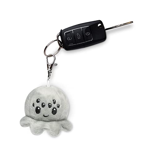 TeeTurtle | Plushie Charm Keychain | Happy Gray Spider