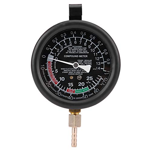 Vacuometro To Test Vacuum Pump, Keenso Car Engine Vacuum Fuel Pump & Vacuum Tester Gauge Carburetor Pressure Diagnostics Leakage Tester