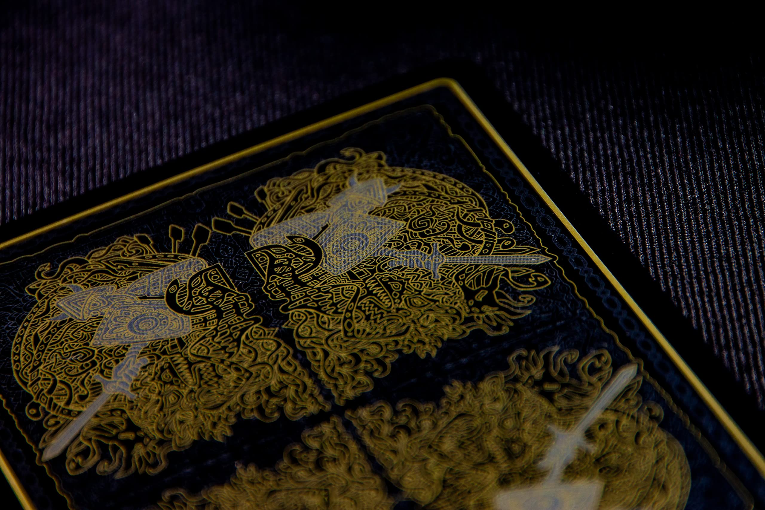 Valkyrie Playing Cards by Gent Supply - Gold, Silver & Black Edition