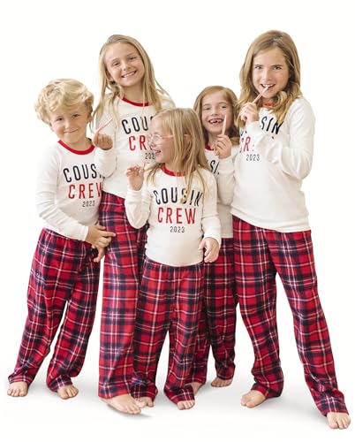 The Children's Place Kids 2 Piece Family Matching, Christmas Pajama Sets, Fleece, Cousin Crew, Large