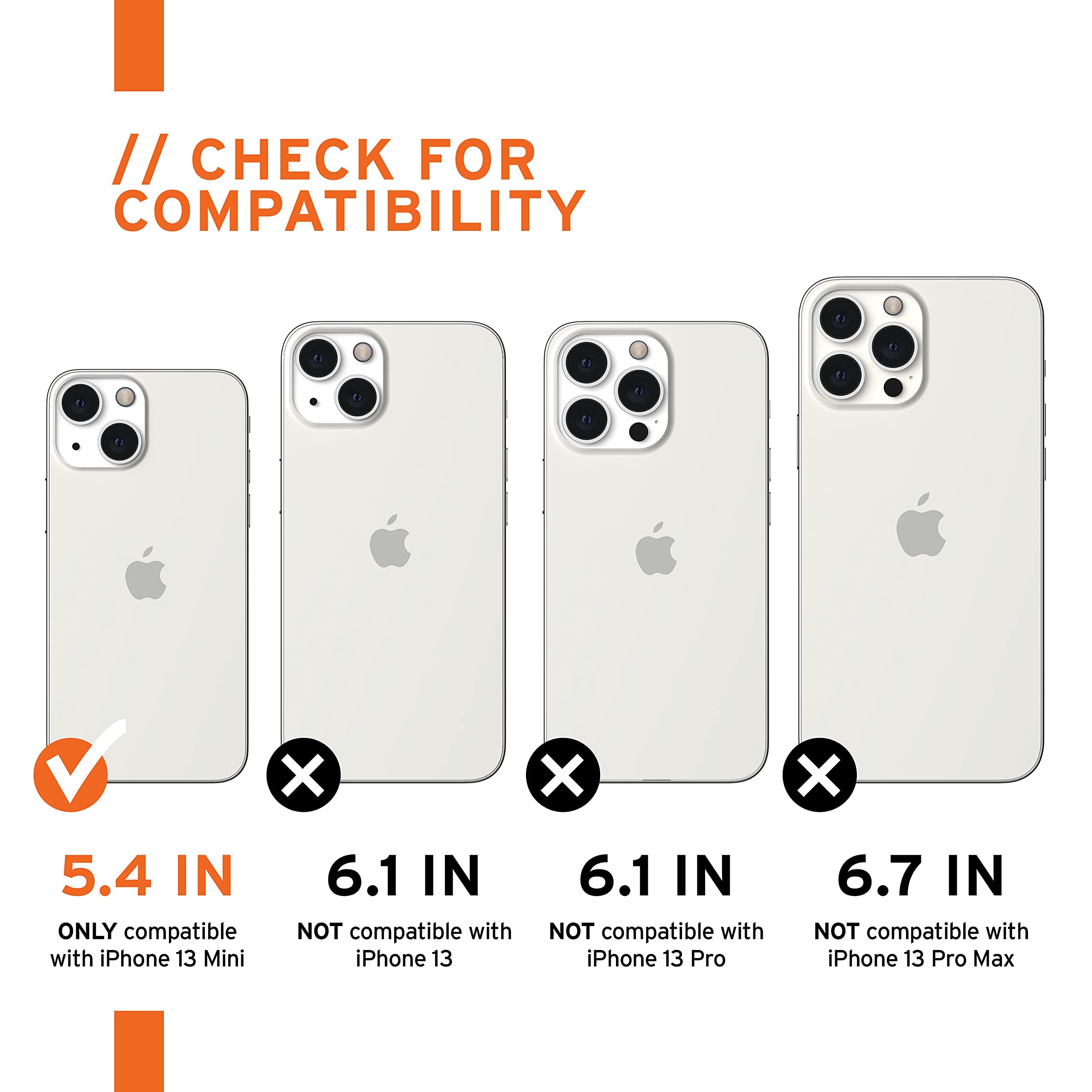URBAN ARMOR GEAR [U] by UAG Designed for iPhone 13 Mini Case Red Clay Lucent Slim Fit Lightweight Stylish Transparent Impact Resistant Protective Phone Cover, [5.4 inch Screen]