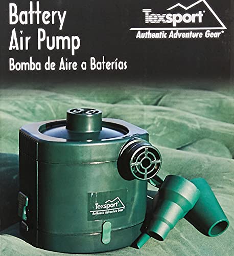 Texsport Battery Powered Air Pump for Recreational Inflatables,Green