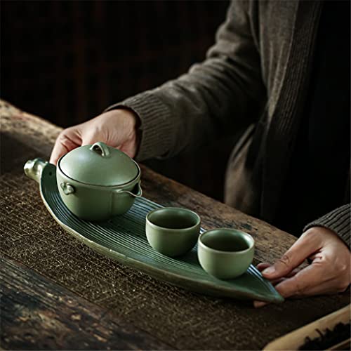 YUTR Tea Ceremony Tea Tray Ceramic Line Incense Incense Burner Agarwood Sandalwood Smoked Dry Foam Plate