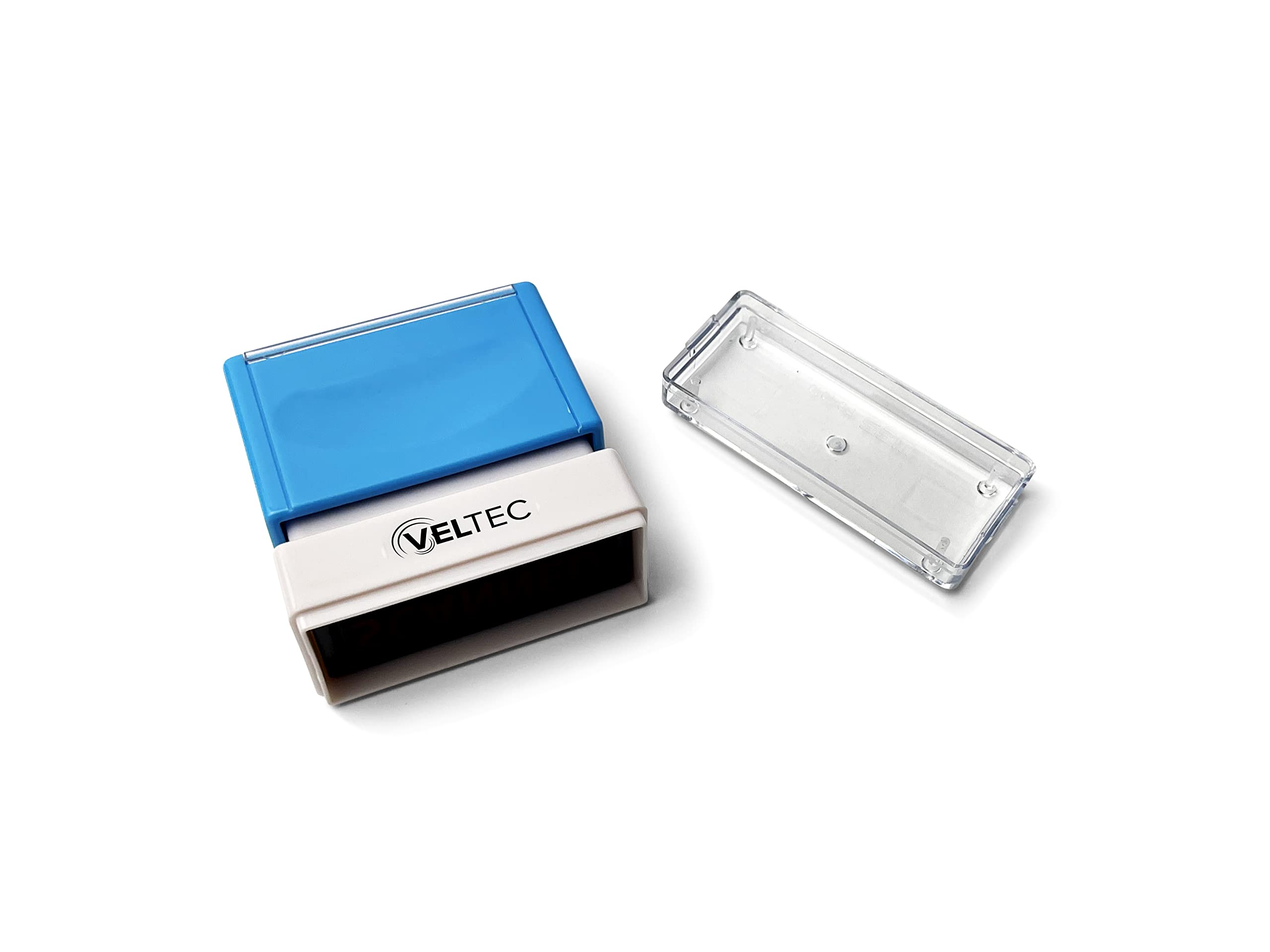 Veltec Premium Pre-Inked Message Stamp, Red Ink (Confidential)