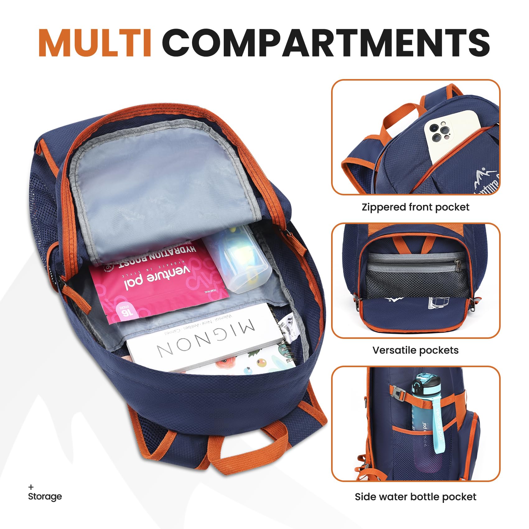 Venture Pal 35L Ultralight Lightweight Packable Foldable Travel Camping Hiking Outdoor Sports Backpack Daypack