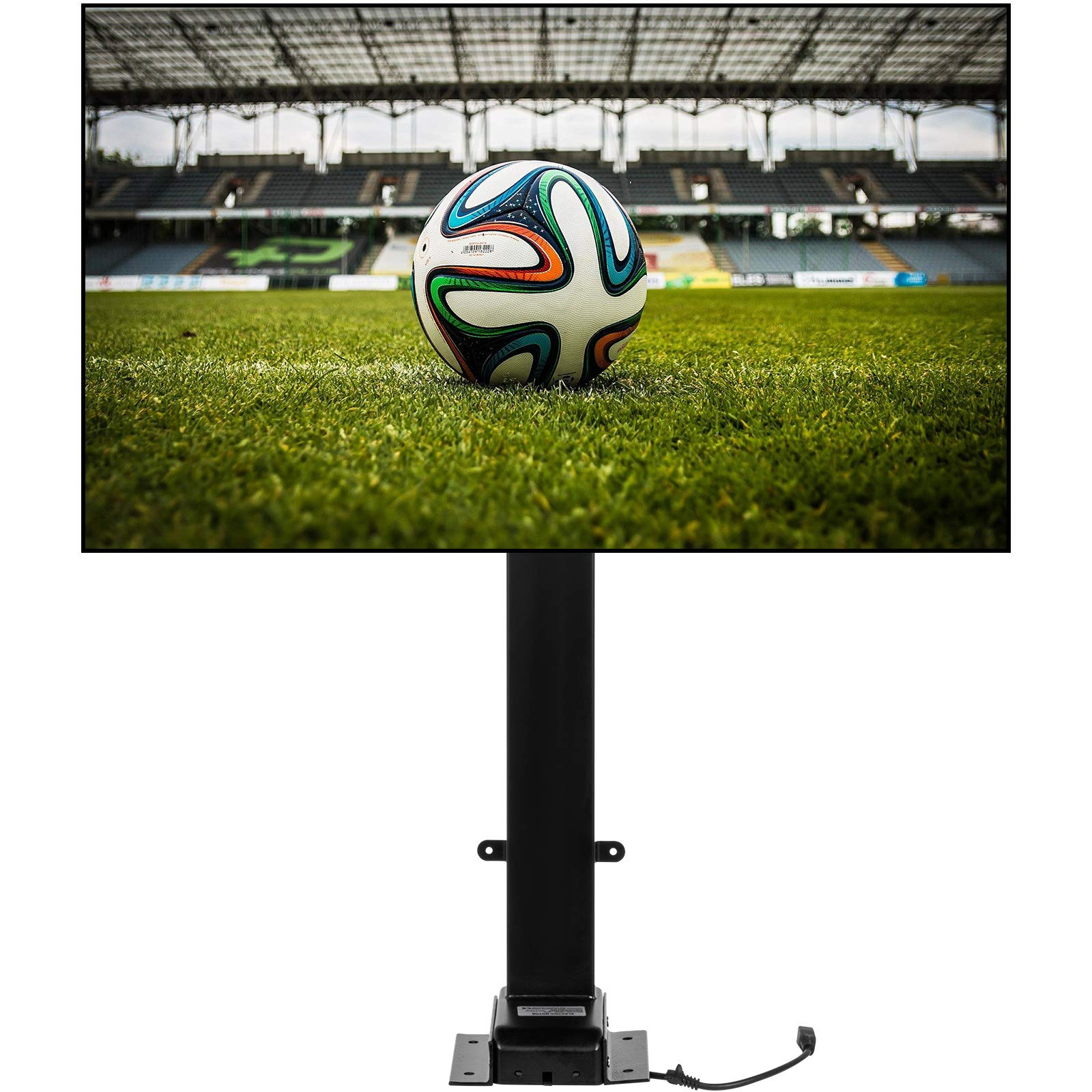 VEVOR Motorized TV Lift Stroke Length 35 Inches Motorized TV Mount Fit for 37-65 Inch TV Lift with Remote Control Height Adjustable 28.7-64.2 Inch,Load Capacity 130 Lbs