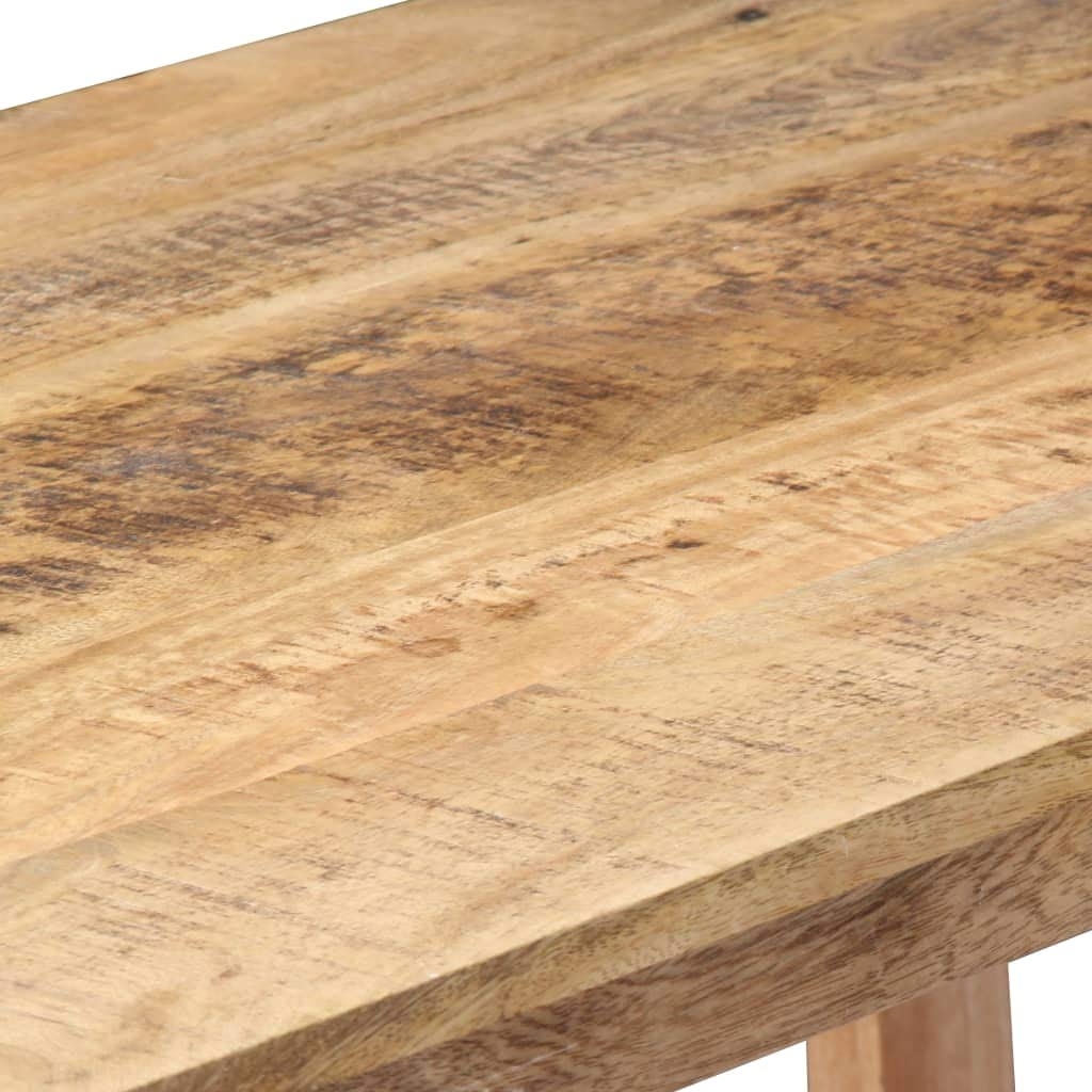 vidaXL Desk, L-Shaped Computer Desk, Home Office Corner Desk, Living Room Writing Table Workstation, Farmhouse Style, Solid Wood Mango