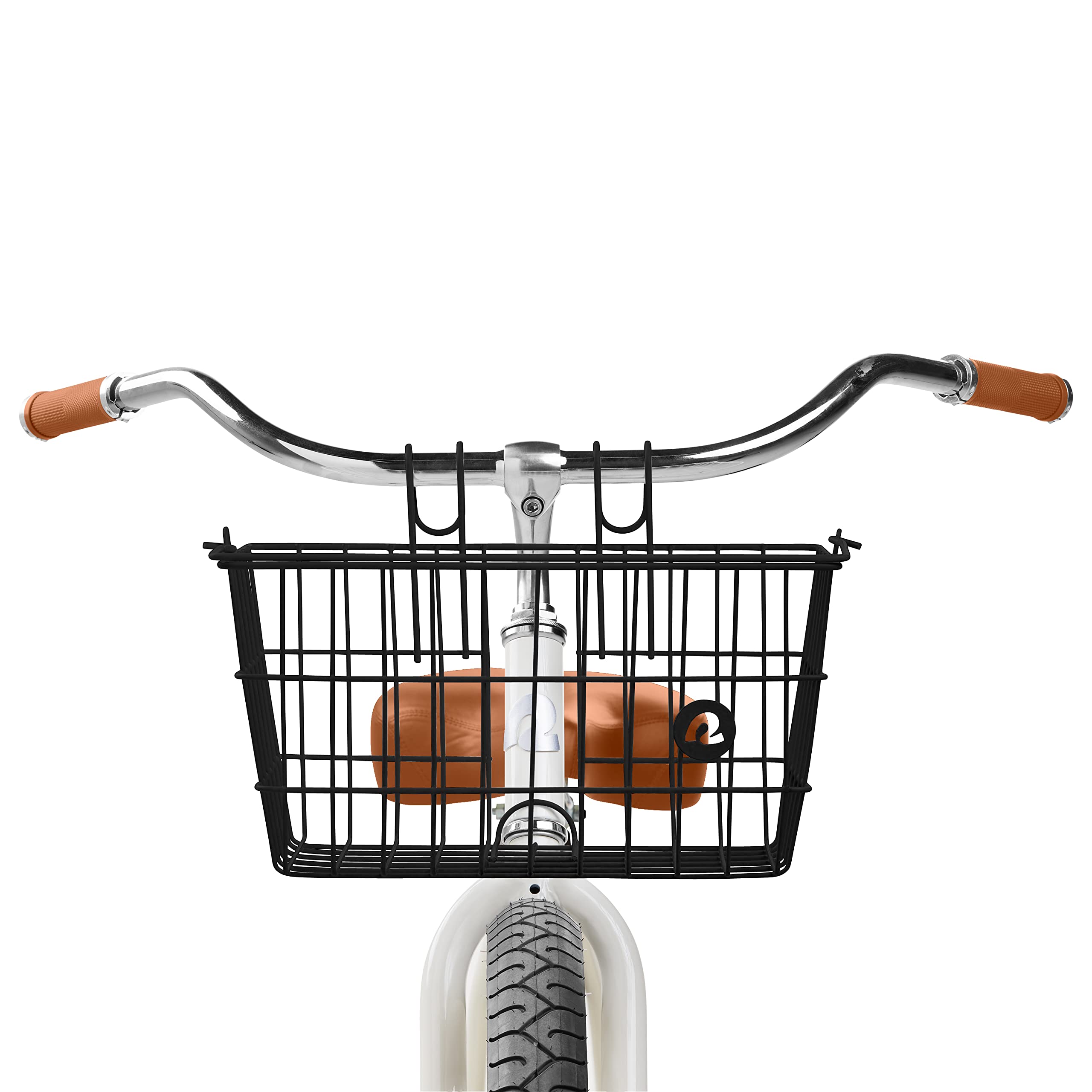 Retrospec Detachable Steel Apollo-Lite Lift-Off Front Bike Basket with Handles, Silver
