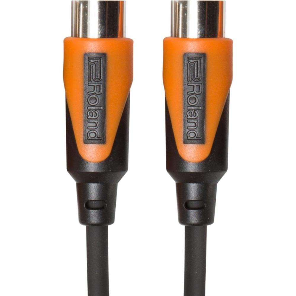 ROLAND RMIDI-B5 Black Series MIDI Cable. Straight DIN connectors, 5ft / 1.5m Length.