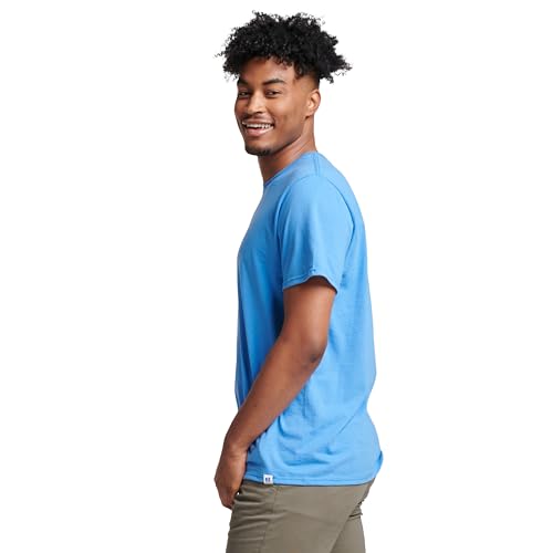 Russell Athletic mens Essential Short Sleeve Tee T Shirt, Collegiate Blue, Large US