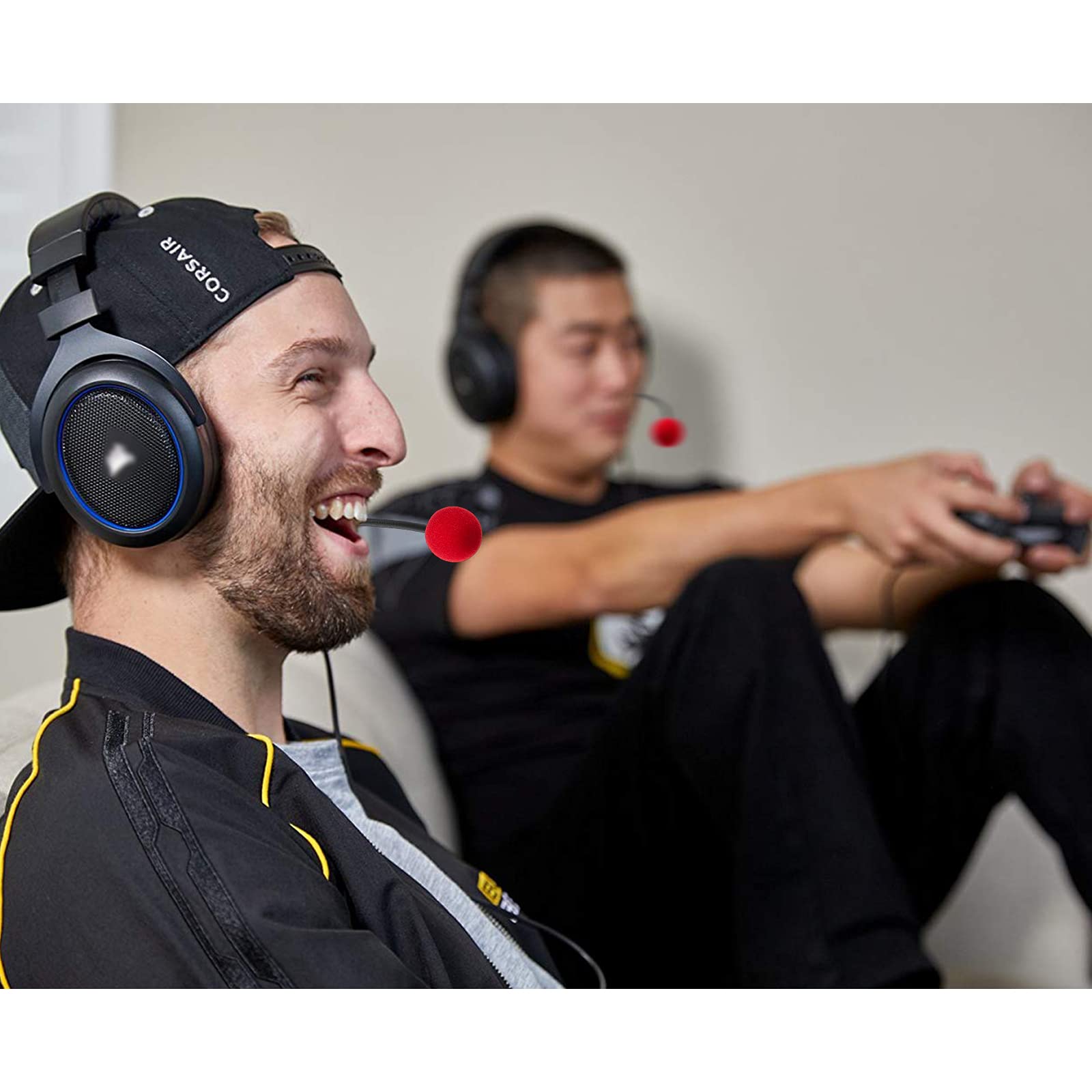 weishan HS60 Pro Mic Replacement for Corsair HS50, HS60, HS70 Gaming Headset Detachable Microphone Gaming Headset on PS5, PS4, PC, Xbox, Noise Cancelling 3.5mm Black