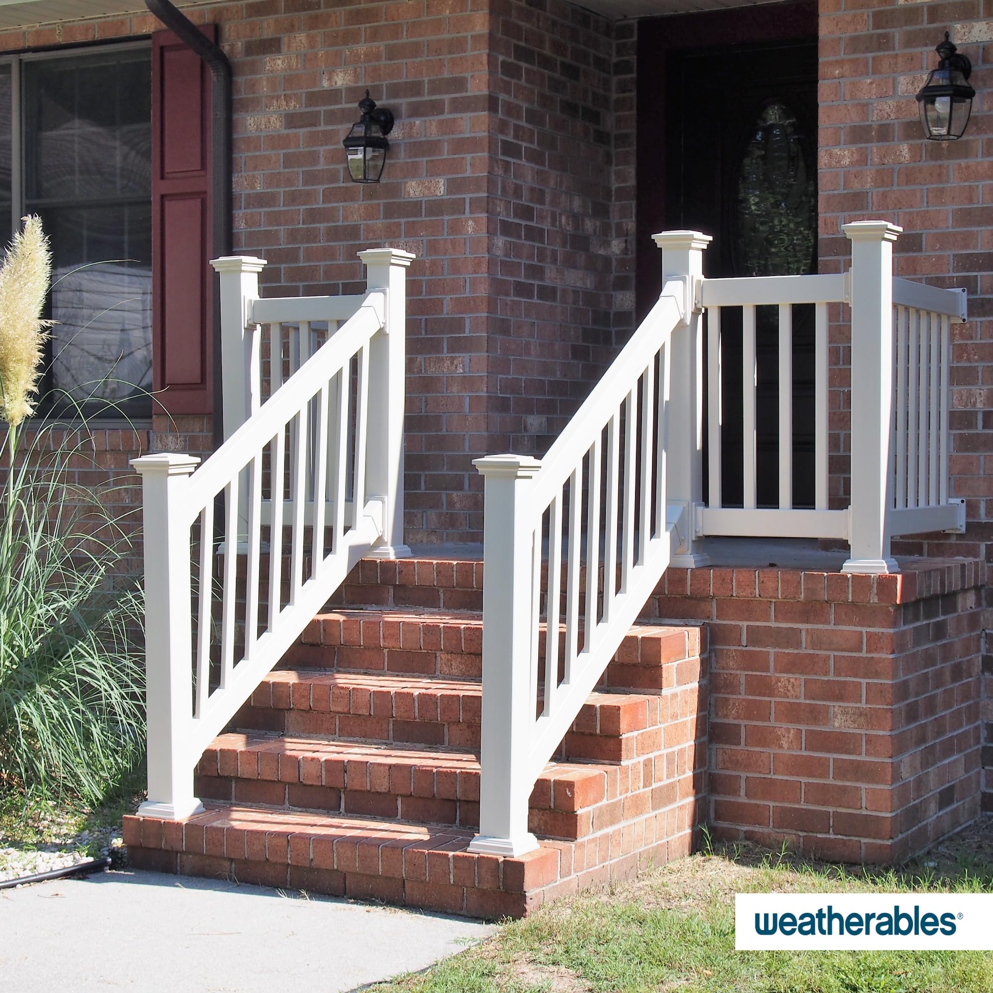 Weatherables 4x4 Post Sleeve β Weatherproof Premium Outdoor Vinyl Post Cover for Lasting Durability and Easy Installation on Decks, Patios, Porches or Mailbox Posts (4"x4"x48", White)