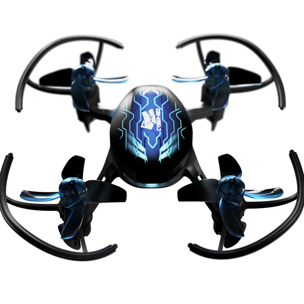 ThrillMotion Cyber-Rex Mini RC Drone Kit for Kid Beginners and Adults, 2 Speed Level, 360 Flip, One Push Start, Altitude Control, 2 Modes Quadcopter for Beginners