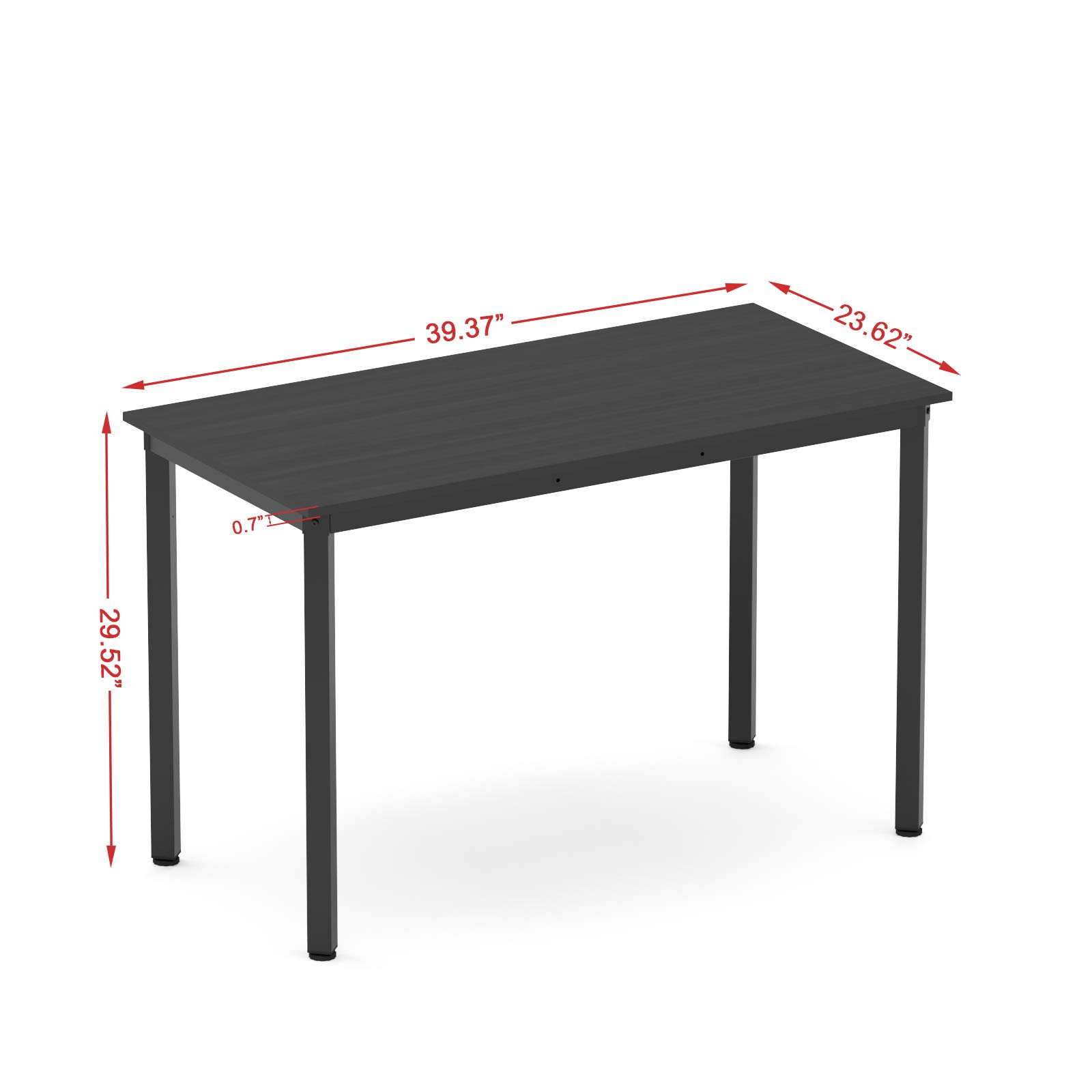 WeeHom 55" Dining Table, Kitchen Table Small Desk for Dining Room, Living Room, Home Office