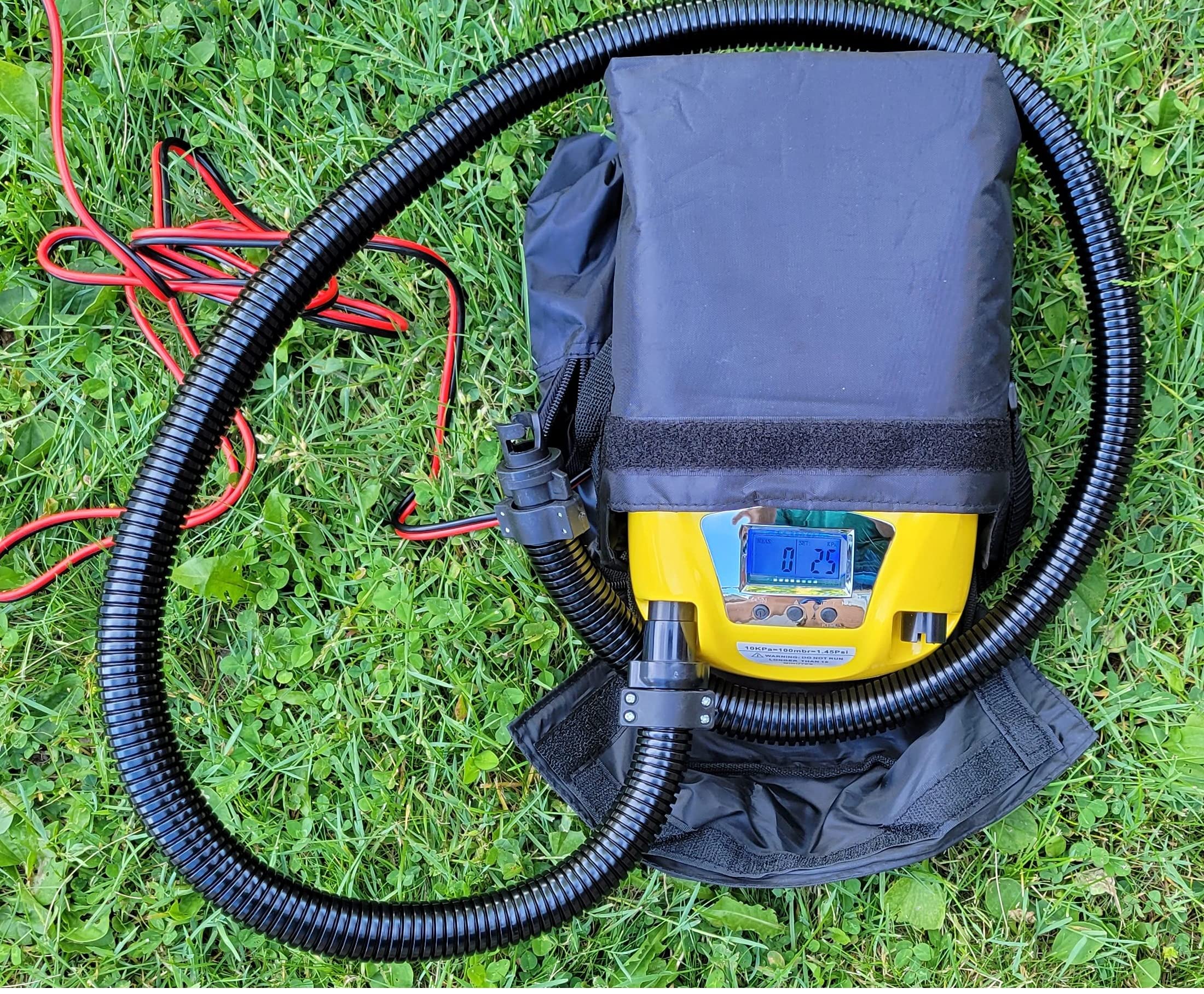 Saturn Portable (No-Battery) 12v Electric Air Pump for Inflatable Boat, Inflatable Kayak, Paddle Board