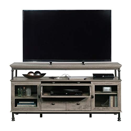 Sauder Canal Street Entertainment Credenza, For TV's up to 60", Northern Oak Finish
