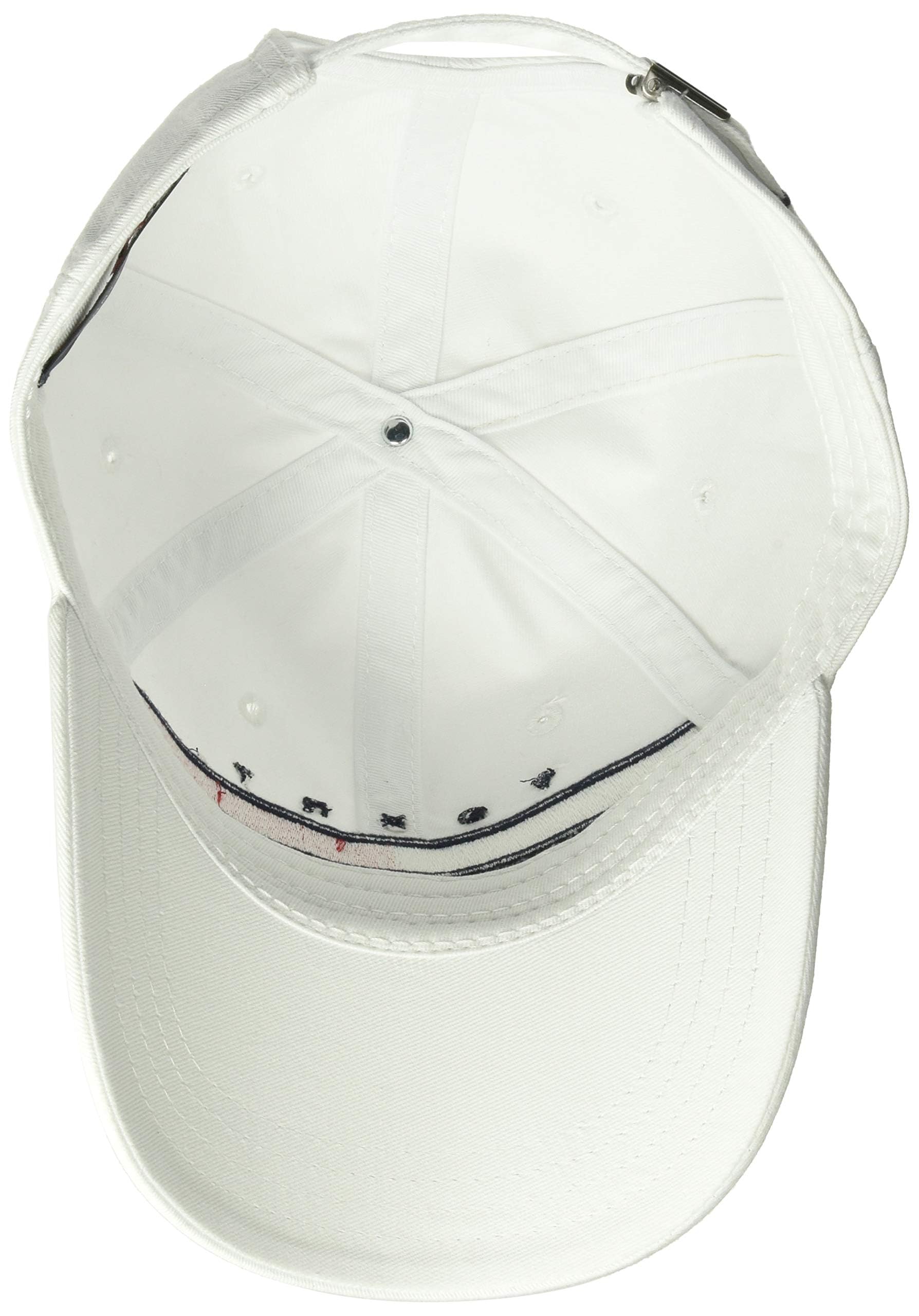 Tommy Hilfiger Men's Cotton Avery Adjustable Baseball Cap, navy blazer/racing red, O/S