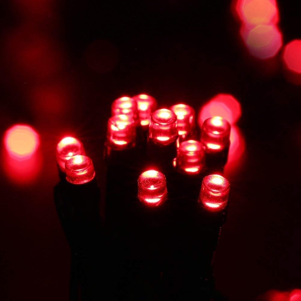 Toodour Solar String Lights, 2 Packs 72ft 200 LED 8 Modes Outdoor String Lights, Waterproof Solar Fairy Lights for Garden, Patio, Fence, Holiday, Party, Balcony Decorations (Purple)